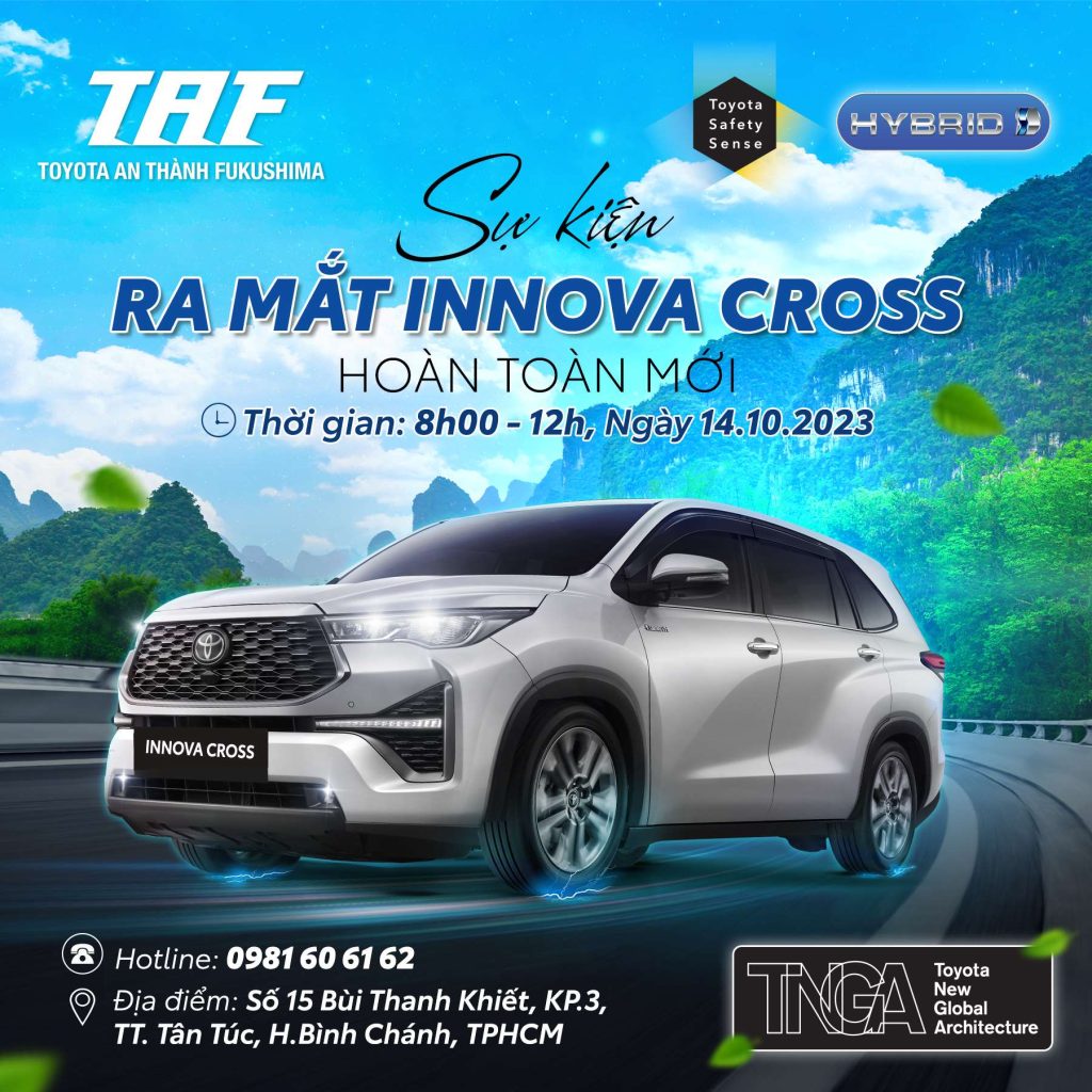 Sự kiện Toyota: RA MẮT INNOVA CROSS 2023 HOÀN TOÀN MỚI